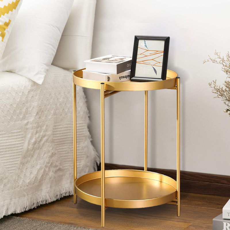 Everly Quinn 20.7 Height End Table Side Table & Reviews | Wayfair